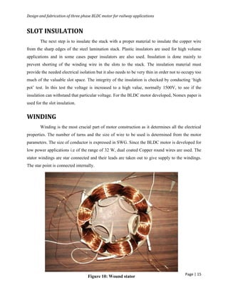 Design and Fabrication of Three Phase BLDC Motor for Railway ...