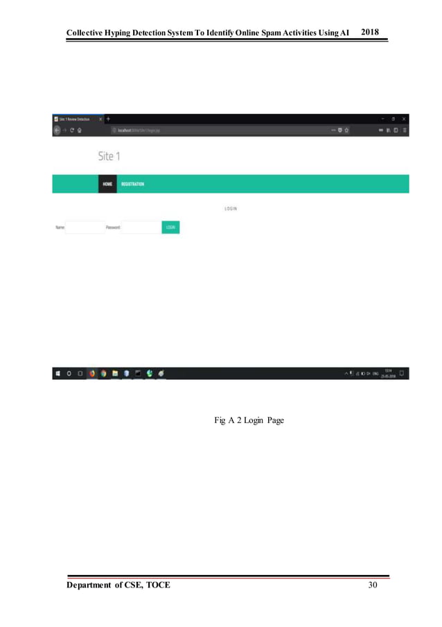 VTU final year project report Main | DOCX | Computing | Technology ...