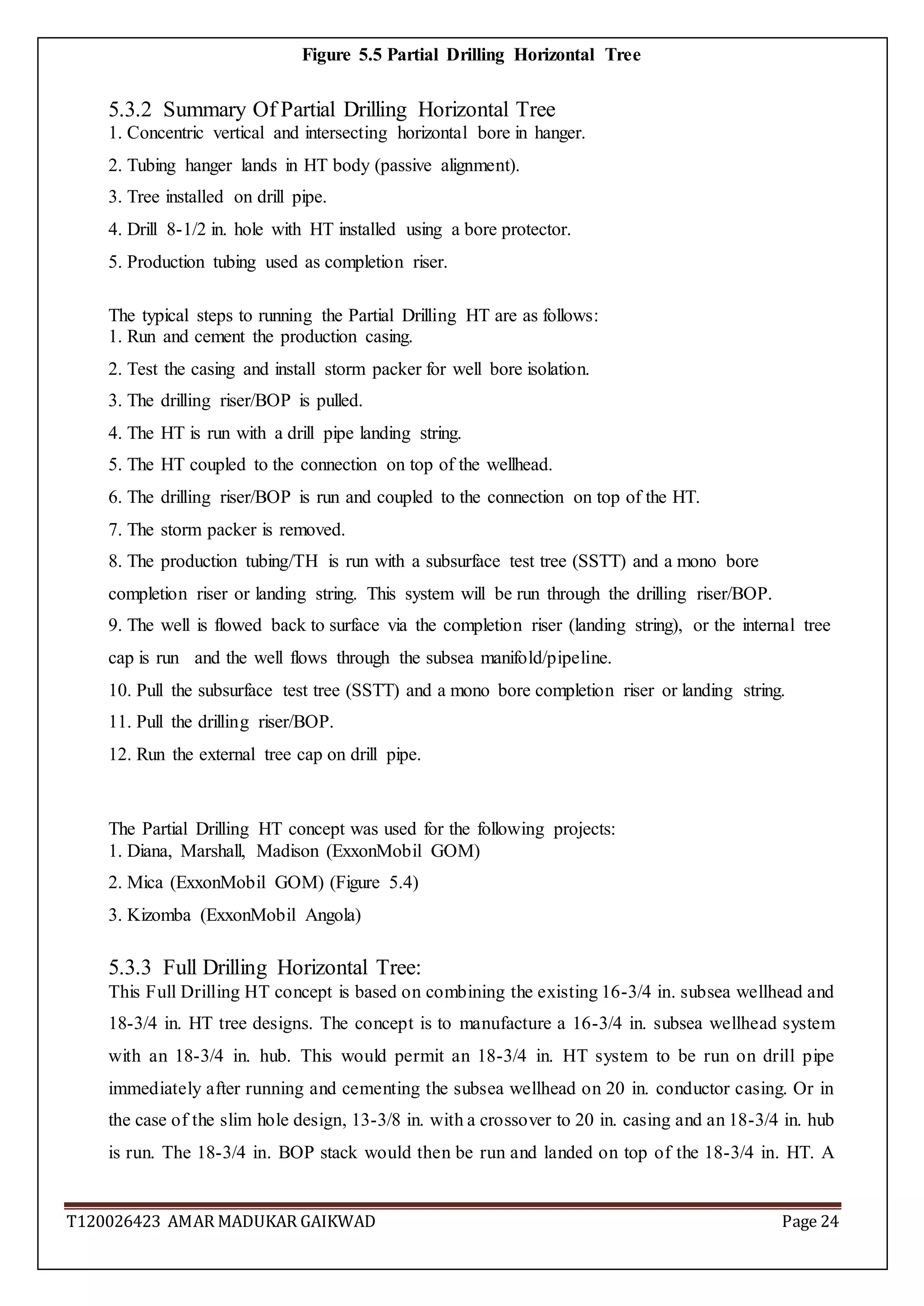 Report on horizontal vertical christmas tree | DOCX