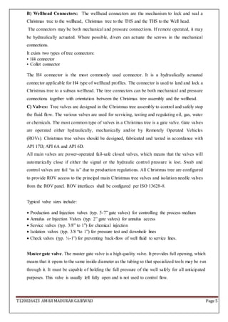 Report on horizontal vertical christmas tree | DOCX