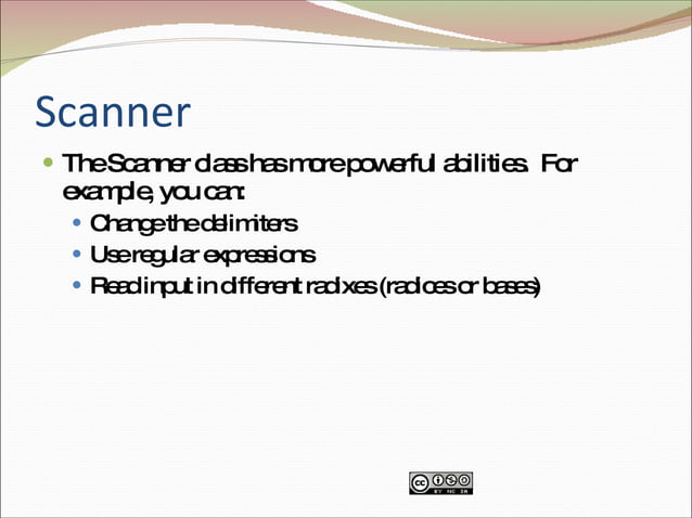ppt on scanner class | PPT | Programming Languages | Computing