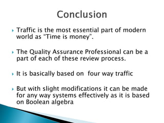 Automated Traffic Control System | PPT