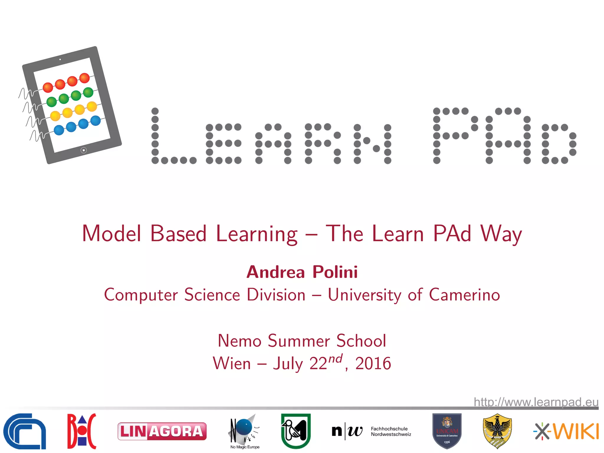 Model Based Learning - the Learn PAd way | PPT