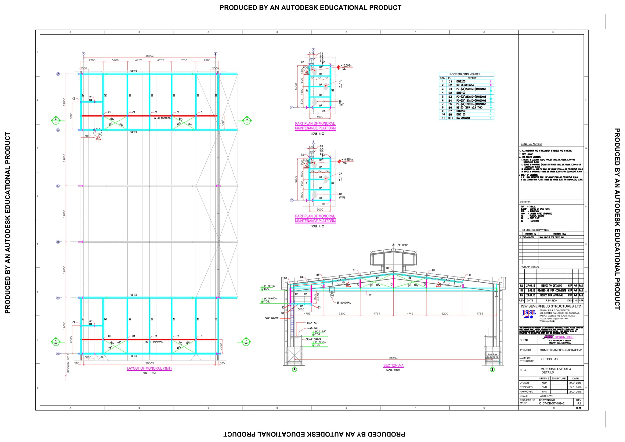 Steel detailing, main steel, tekla structure, | PDF