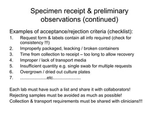 Main steps in bacteriological diagnosis | PPT