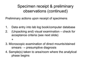 Main steps in bacteriological diagnosis | PPT