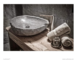 Main Stone Sinks & Stone washbasins line Lux4home™ | PDF