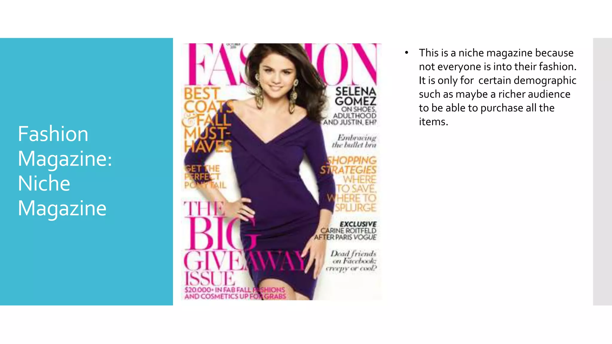 Mainstream and niche | PPTX