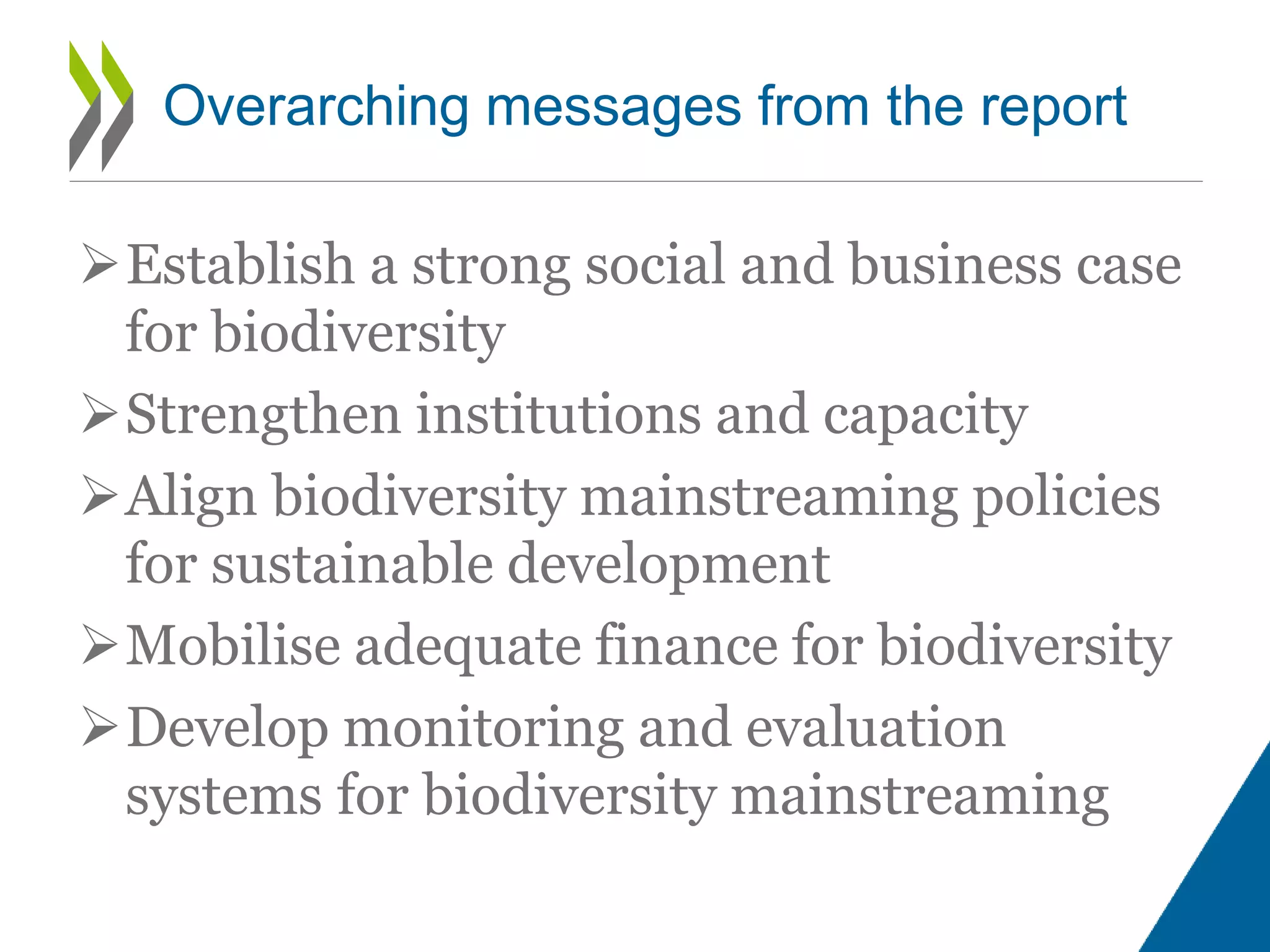 Mainstreaming Biodiversity in the Agriculture, Forestry and Fisheries Sectors - Katia Karousakis ...