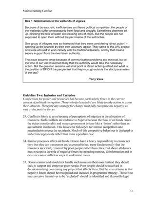 Mainstreaming conflict | PDF