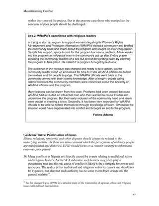 Mainstreaming conflict | PDF