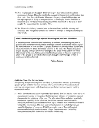 Mainstreaming conflict | PDF