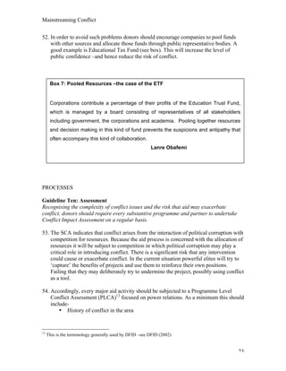 Mainstreaming conflict | PDF