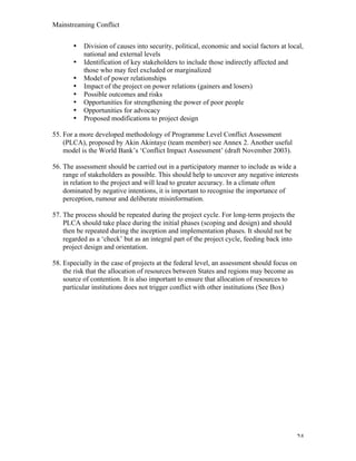 Mainstreaming conflict | PDF