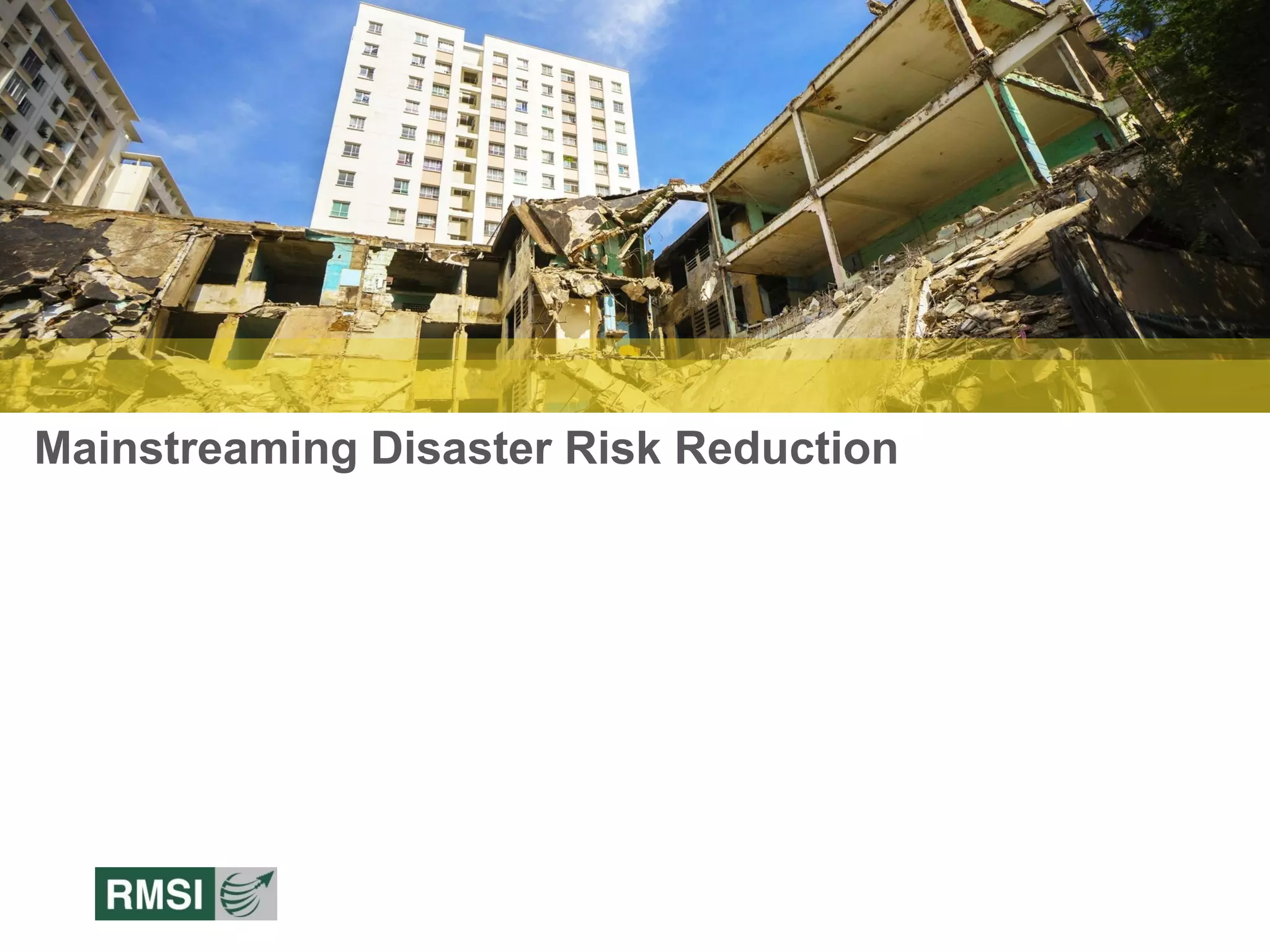 Mainstreaming Disaster Risk Reduction | PDF