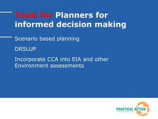 Mainstreaming Disaster Risk Reduction/Climate Change Adaptation into ...