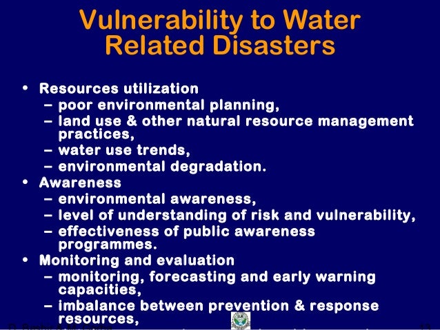 Mainstreaming drr into wr dev prog