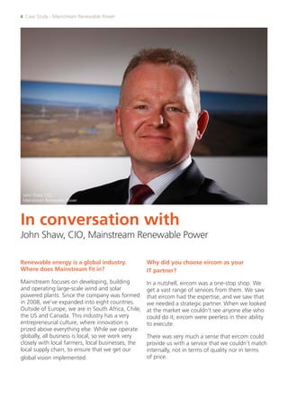 Mainstream Renewable Power: Strategic ICT Partnership Case Study | PDF