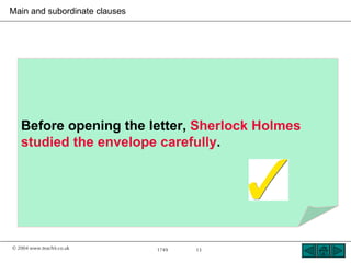 Main & Subordinate Clauses | PPT