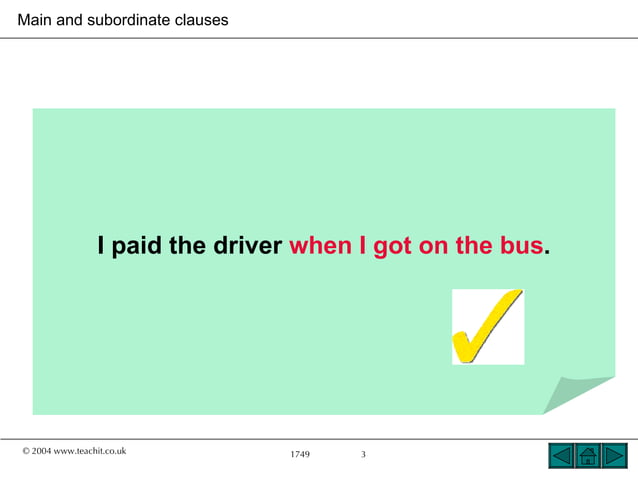 Main & Subordinate Clauses | PPT | Law
