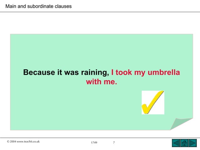 Main & Subordinate Clauses | PPT | Law