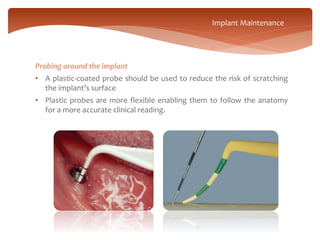 Maintainance and follow up of | PPTX