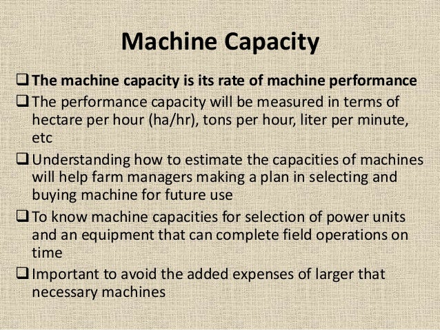 Maintainance of farm machinery