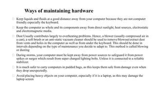 MAINTAINANCE OF ICT INFRASTRACTURE (SERVICING).pptx