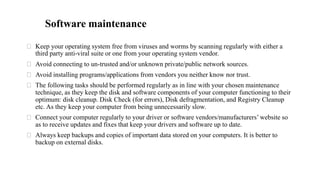 MAINTAINANCE OF ICT INFRASTRACTURE (SERVICING).pptx