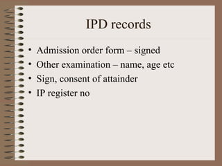 Maintainance of medical records in major hospitals | PPT