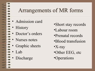 Maintainance of medical records in major hospitals | PPT
