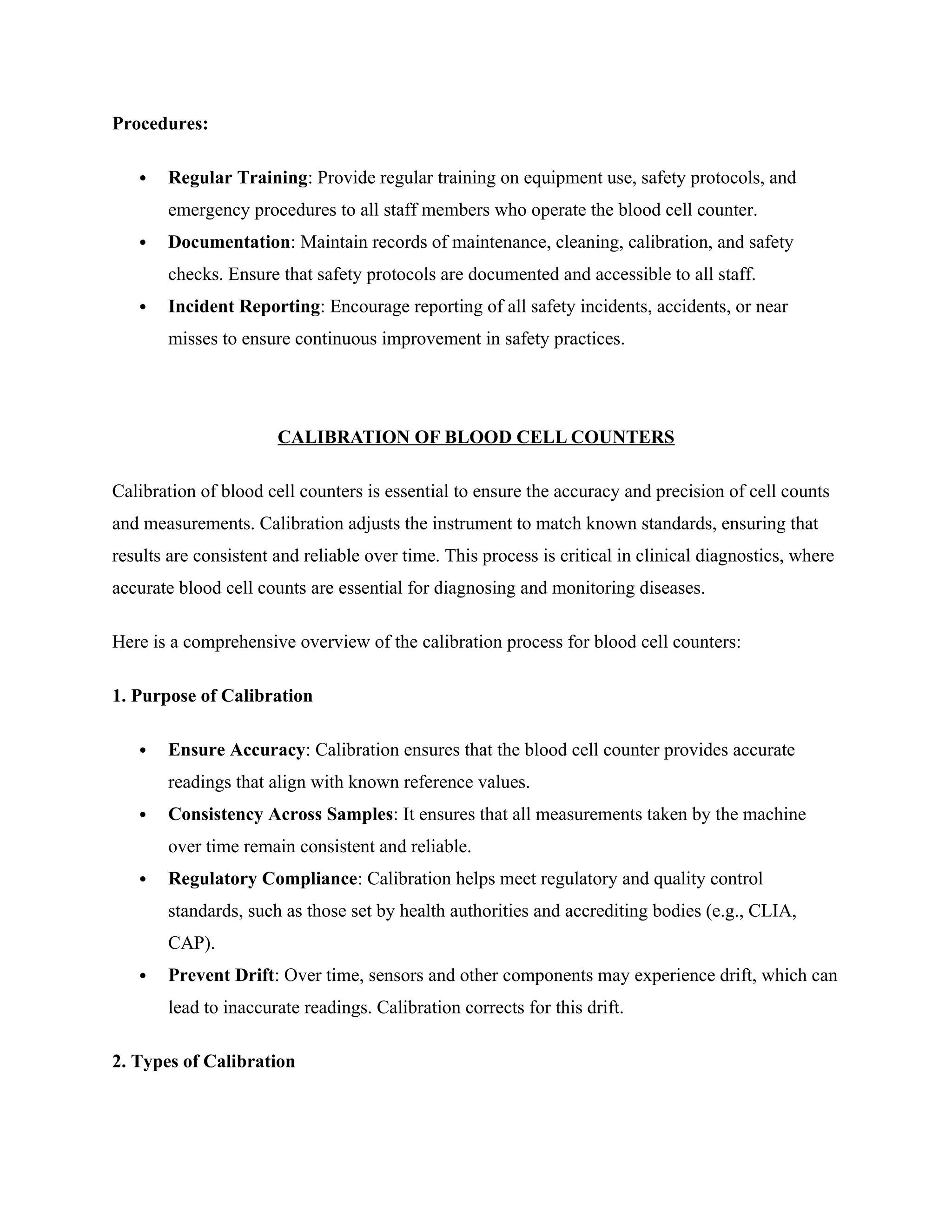 MAINTAIN BLOOD CELL COUNTERS - Laboratory equipment.docx