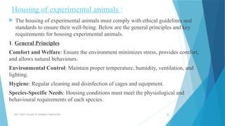 Maintenance and breeding of laboratory animals | PPTX