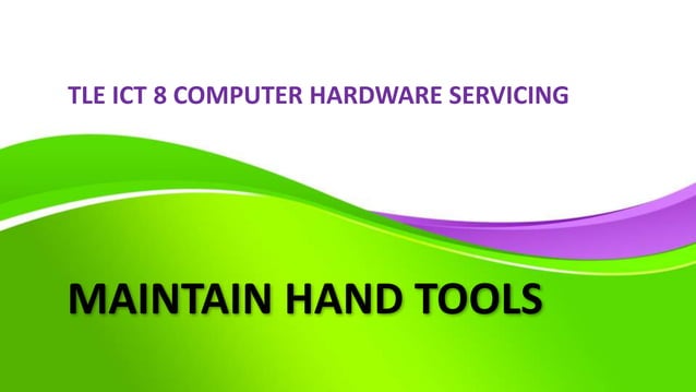 MAINTAIN HAND TOOLS.pptx