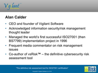 Maintaining and updating your risk assessment using vsRisk | PPT