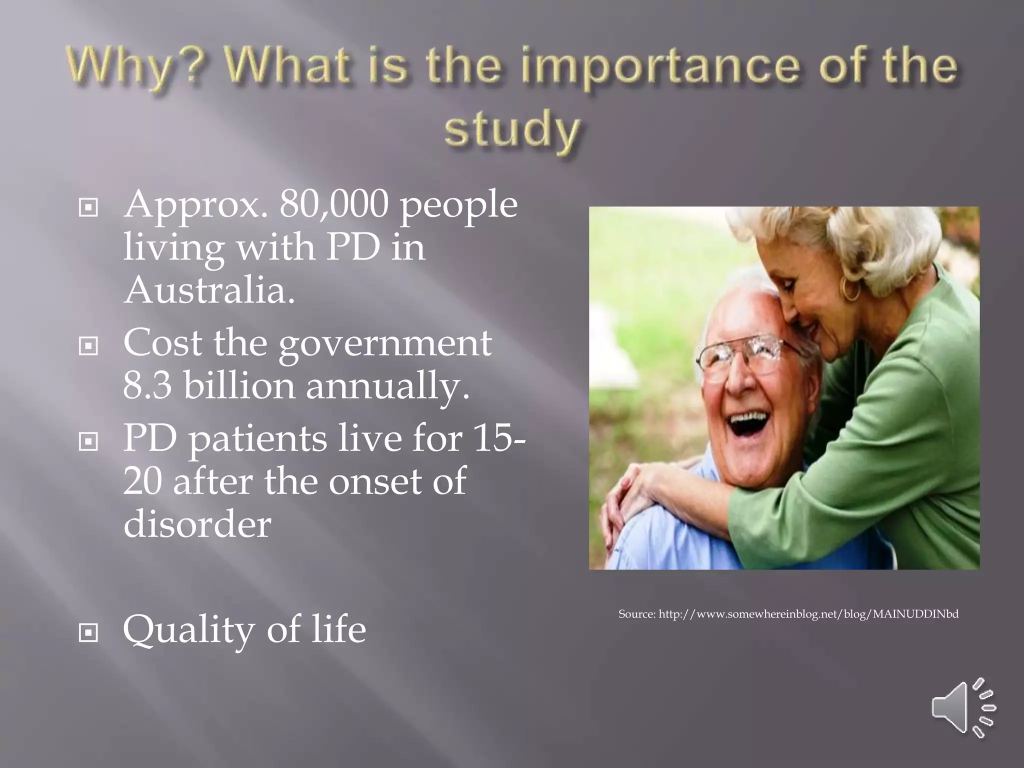 Maintaining adl’s in parkinson’s disease (final) | PPT
