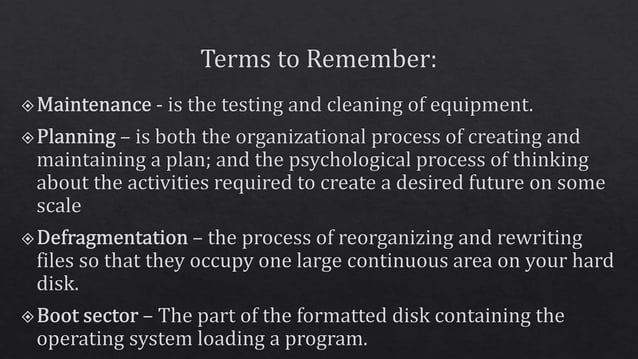 MAINTAINING AND REPAIRING COMPUTER SYSTEMS AND NETWORKS.pptx ...