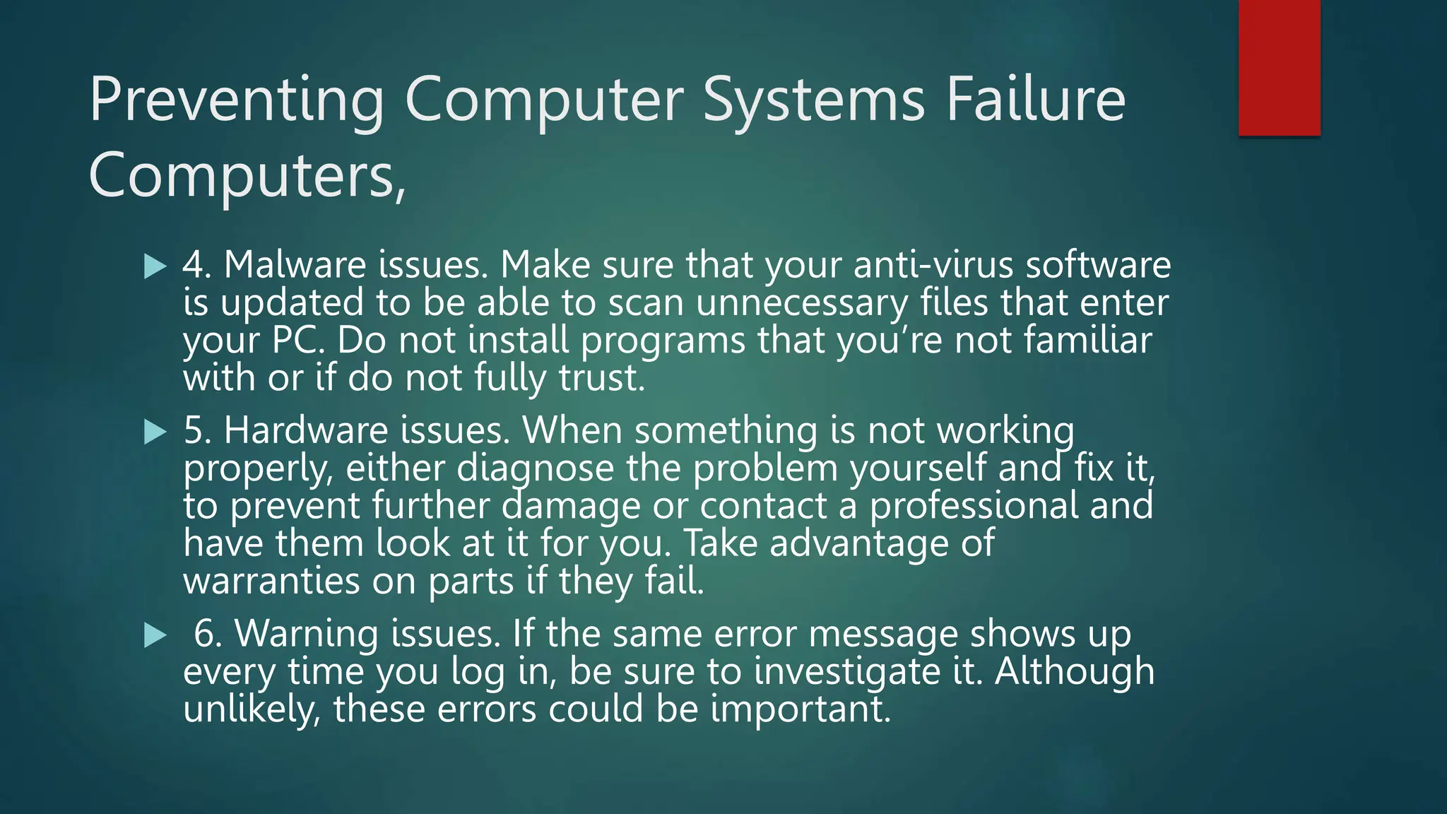 MAINTAINING AND REPAIRING COMPUTER SYSTEMS AND NETWORKS 12.pptx