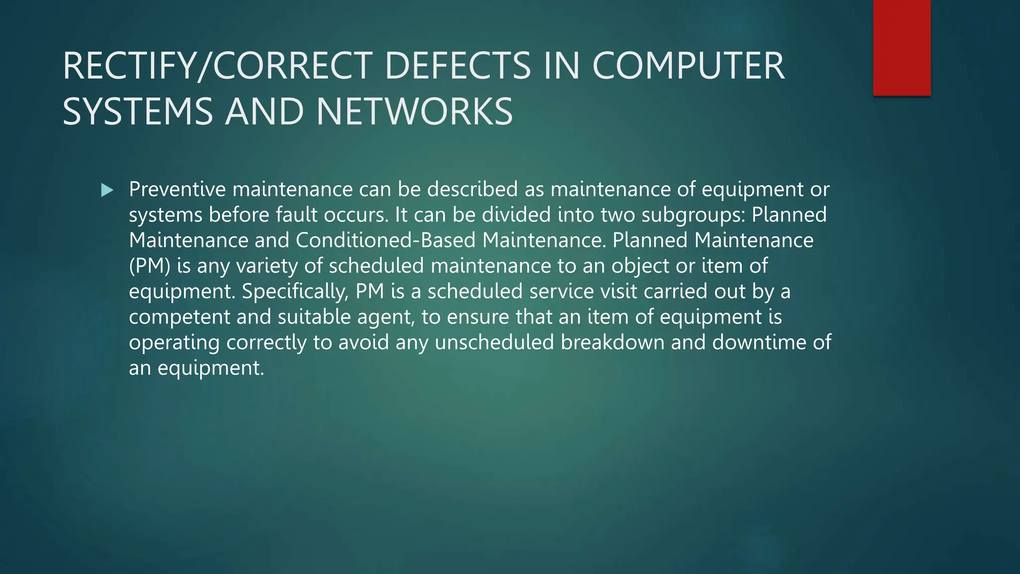 MAINTAINING AND REPAIRING COMPUTER SYSTEMS AND NETWORKS 12.pptx