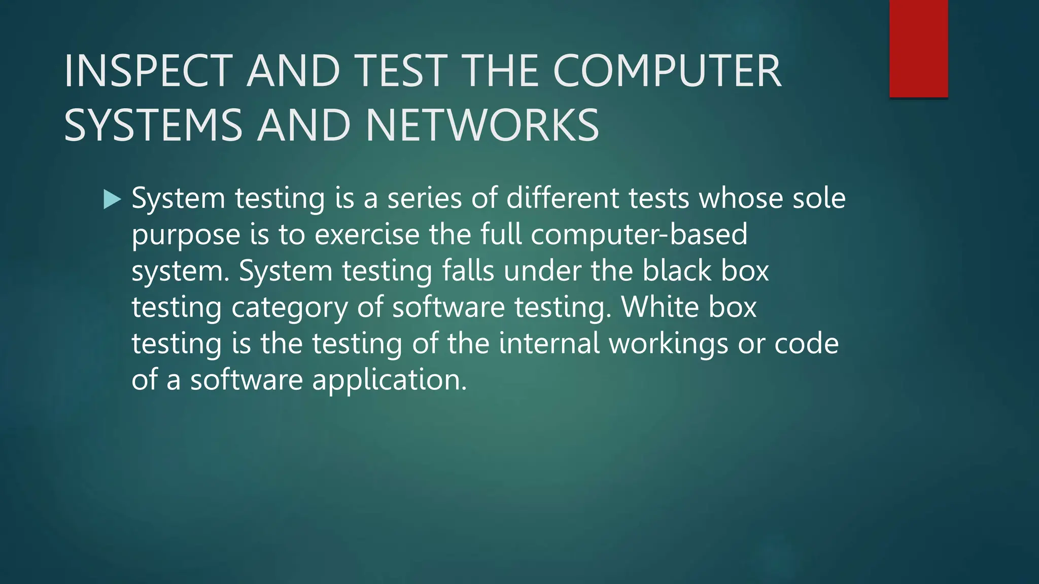 MAINTAINING AND REPAIRING COMPUTER SYSTEMS AND NETWORKS 12.pptx