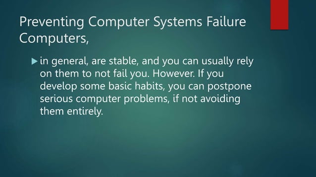 MAINTAINING AND REPAIRING COMPUTER SYSTEMS AND NETWORKS 12.pptx | IT ...
