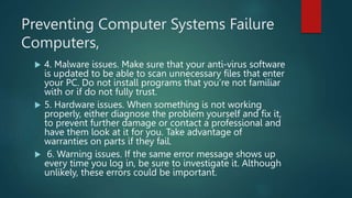 MAINTAINING AND REPAIRING COMPUTER SYSTEMS AND NETWORKS 12.pptx