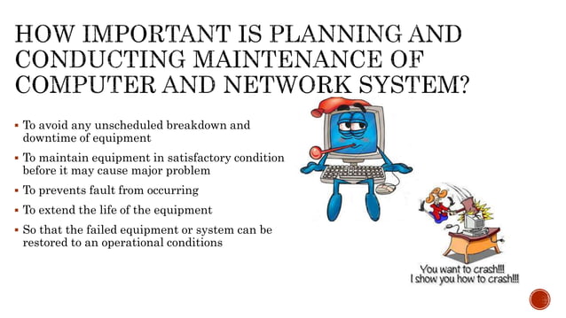 Maintaining computer and network system | PPTX | Computing | Technology ...