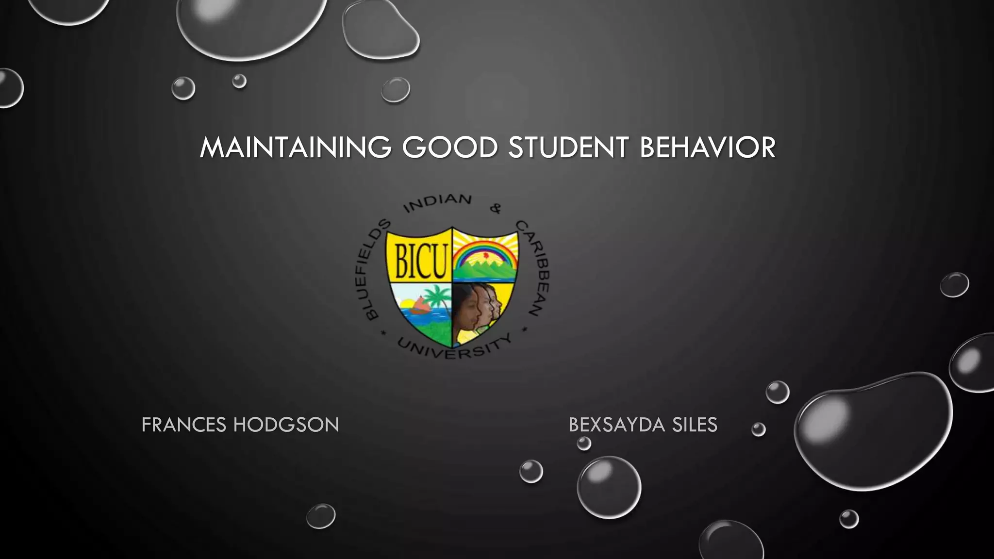 Maintaining good student behavior | PPTX
