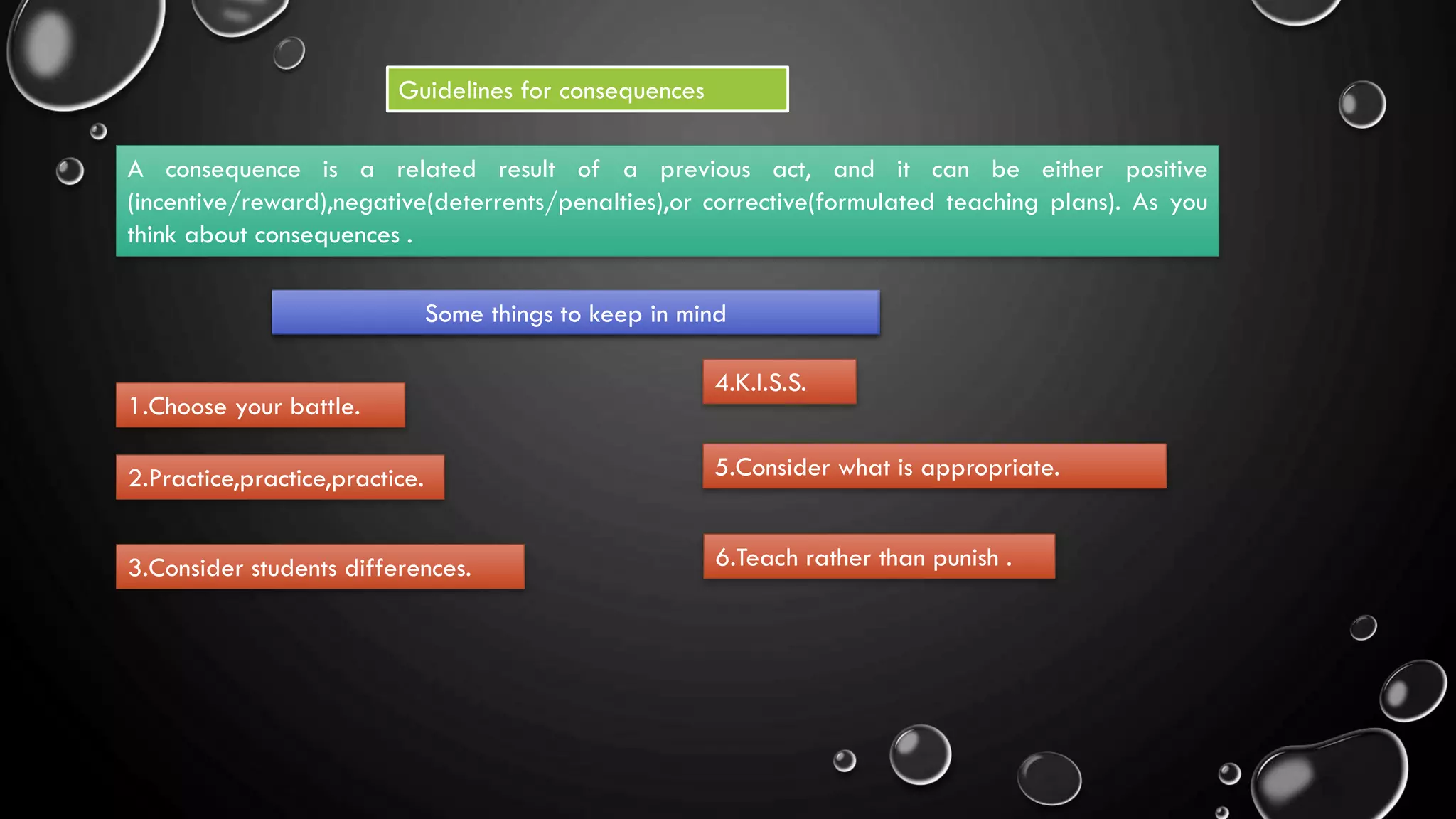 Maintaining good student behavior | PPTX