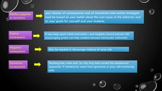 Maintaining good student behavior | PPTX