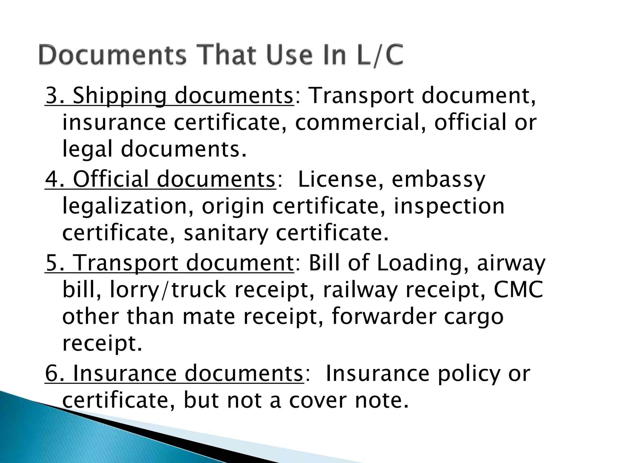 Maintaining letter of credit & some basic theory | PPTX