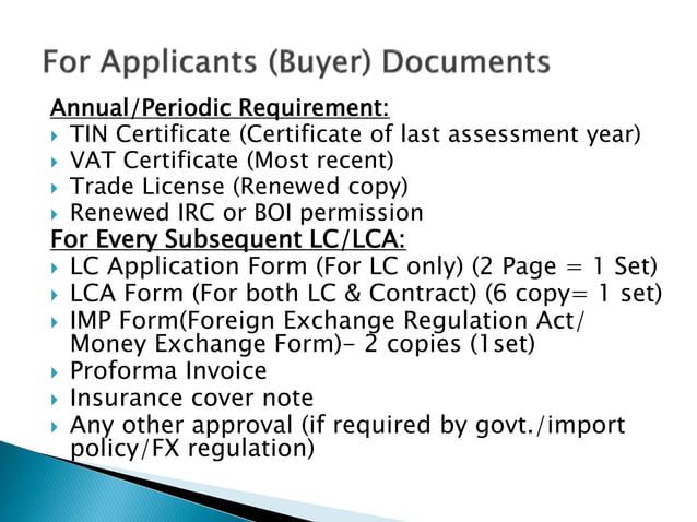 Maintaining letter of credit & some basic theory | PPTX