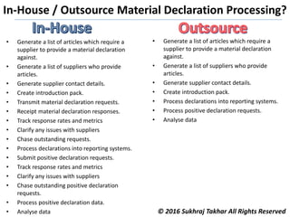 Maintaining A Materials Declaration System | PDF