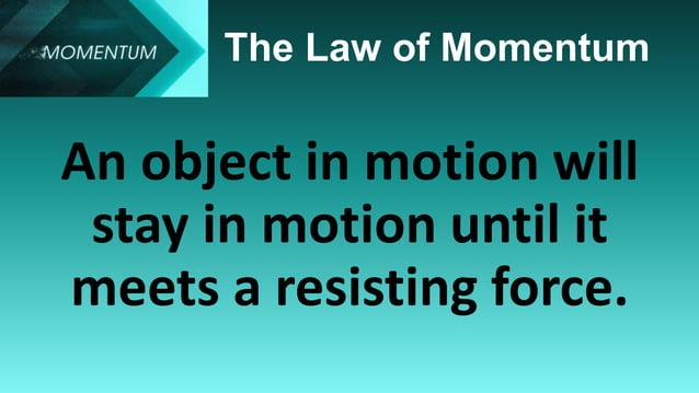 Momentum: Maintaining Momentum | PPTX